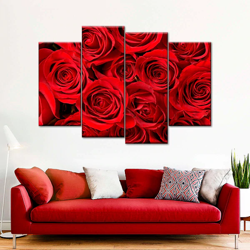 Red Living Rooms Interior Design Ideas | Champagne Style Bare Budget